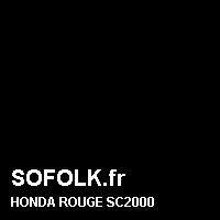 HONDA ROUGE SC2000 : PEINTURE CUIR | Sofolk